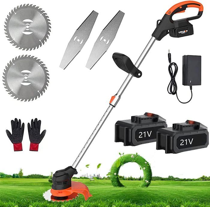 Coupe-Herbe sans Fil Tondeuse à Gazon électrique sans Fil Wacker avec 2 Moteurs Haute Puissance ...