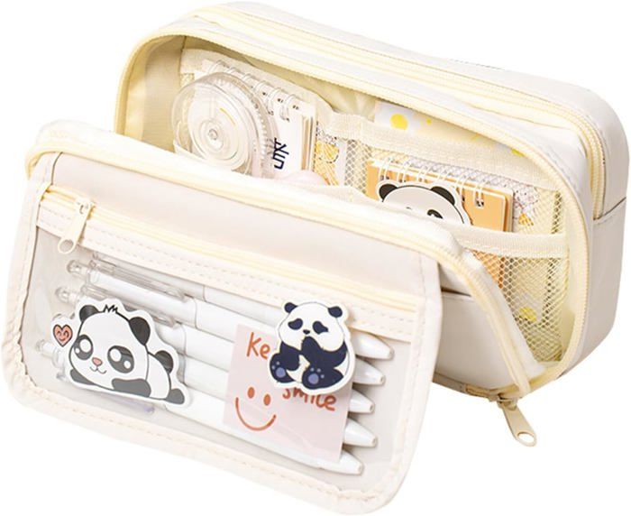 Trousse Scolaire Trousse Grande Capacité Avec 4 Compartiments Trousse ...