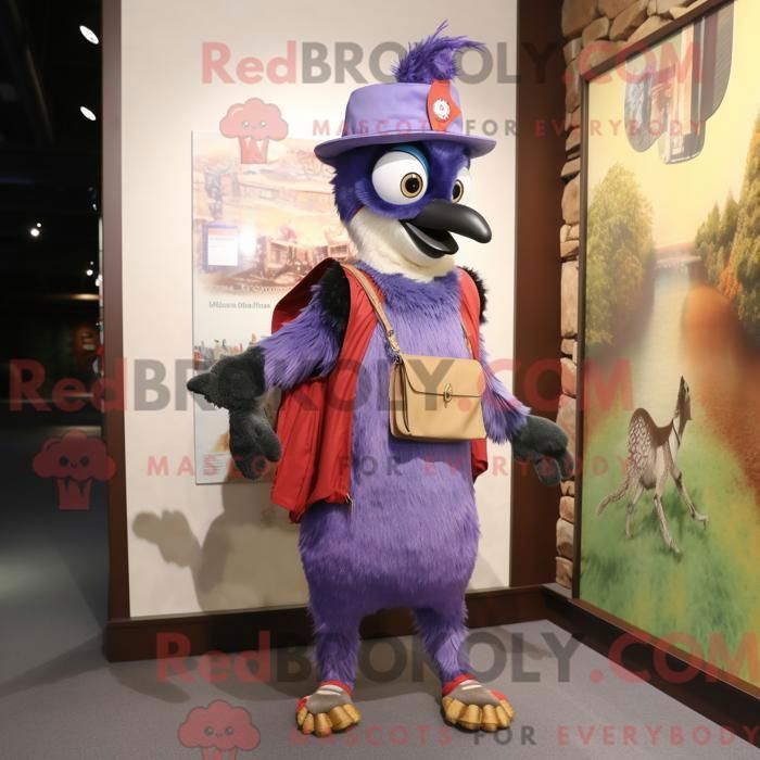 Costume mascotte d Albatros argenté personnage habillé d un cardigan et ...