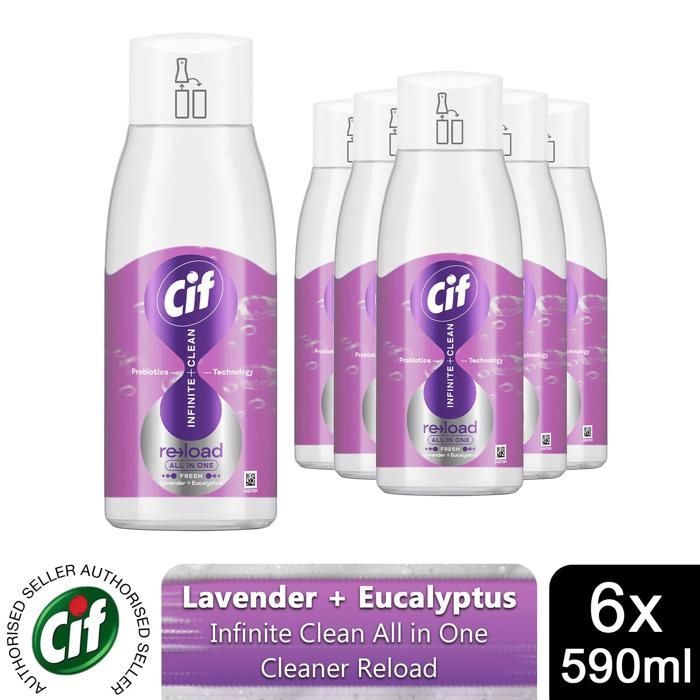 Cif Infinite Clean All in One Cleaner Reload Lavender & Eucalyptus,6 Pk of 590ml - Cdiscount Au ...