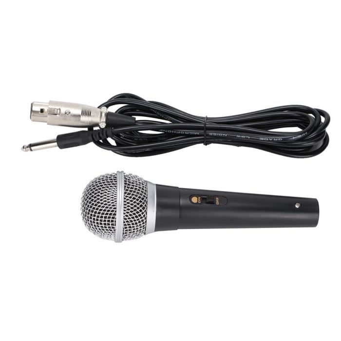 Akozon Microphone à condensateur XLR Microphone XLR avec connexion ...