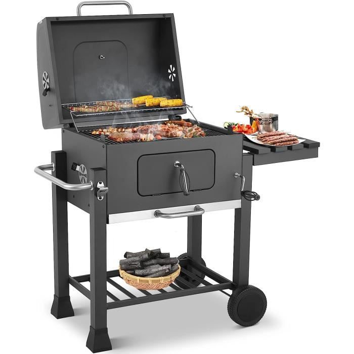 Barbecue au Charbon de Bois, Grill XLL à Charbon avec Couvercle ...