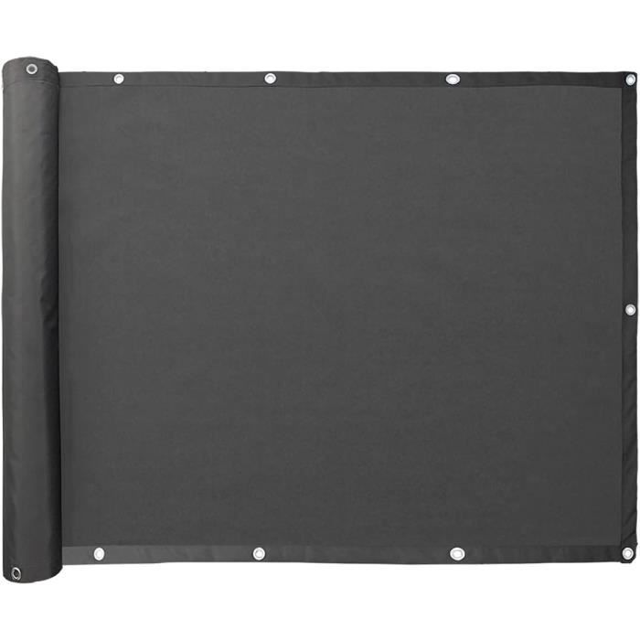 Brise-Vue Pour Balcon - Polyester Imperméable - 1 X 3 M - Anthracite ...