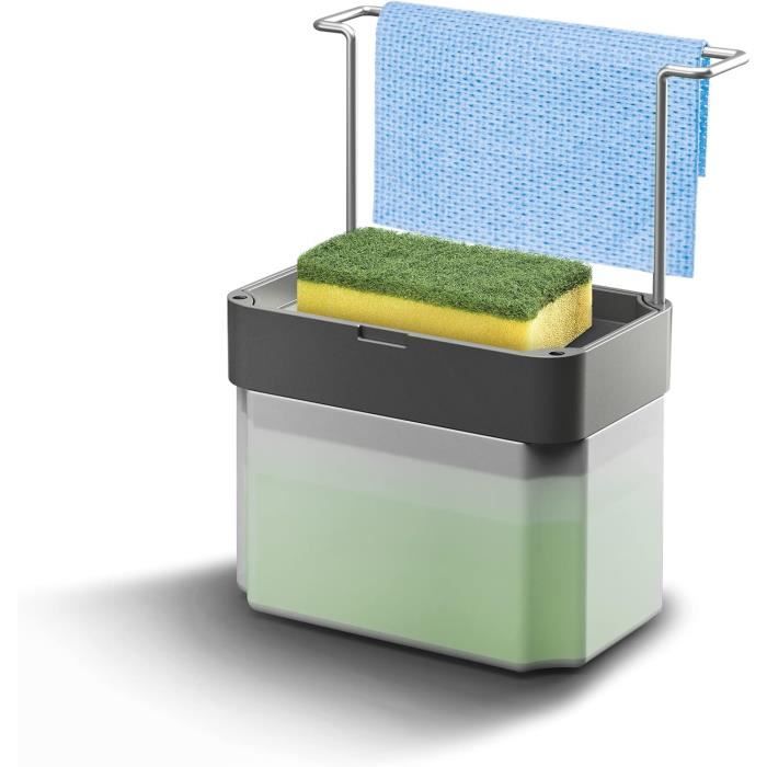 Distributeur de savon - - Gris - 17x12x22 cm - Rectangulaire - 271g - Cdiscount Bricolage