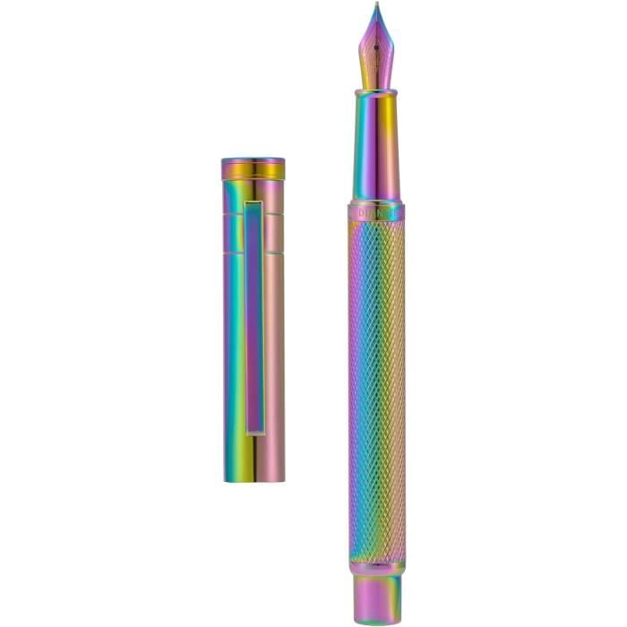 Hongdian Rainbow Forest Stylo plume à pointe fine avec convertisseur et ...