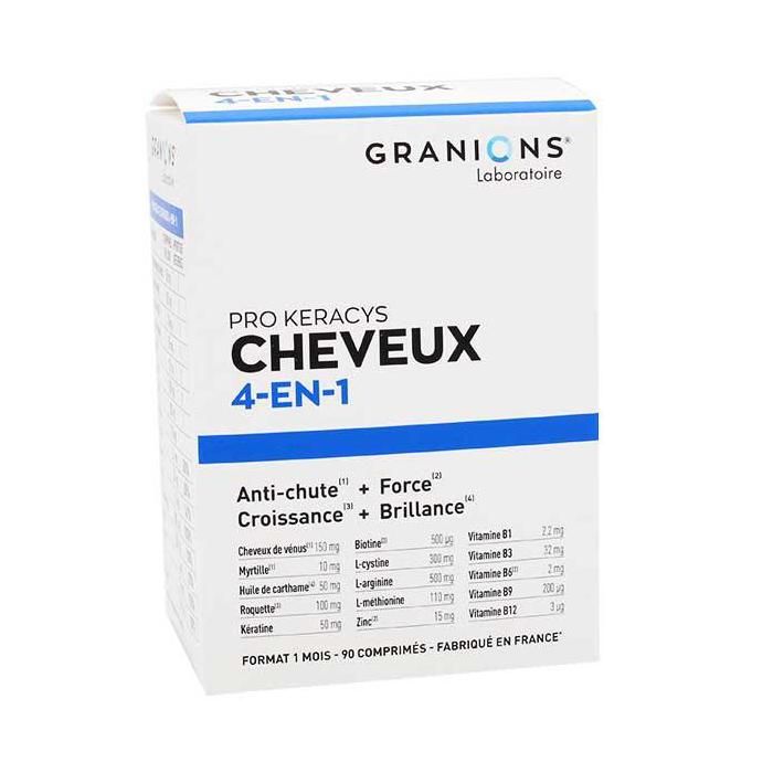Granions Pro Keracys Cheveux 4 en 1 90 comprimés - Cdiscount Santé ...