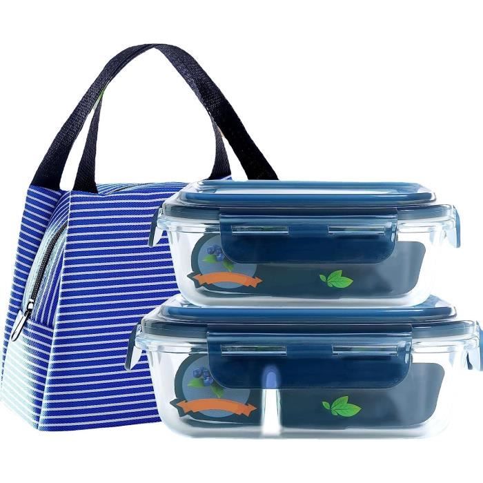 Lunch Box Avec Sac Isotherme Repas, Conteneur De Boîte Lunch Pour ...