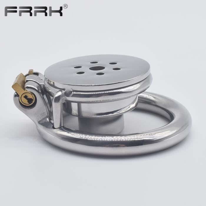 (FRRK-139-50Y)petit dispositif de Cage de chasteté négative courte avec cylindre en acier ...