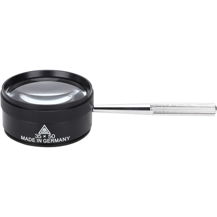 Loupe D'Identification, Loupe En Métal Loupe Portable Sans Distorsion ...