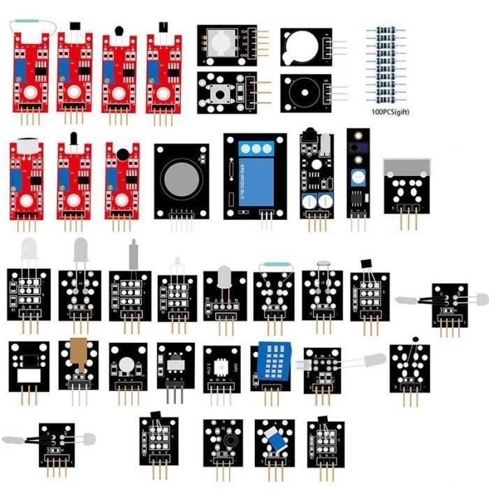 Kit de 37-en-1 Modules Capteurs V1.0 Arduino UNO R3 MEGA 2560 NANO ...