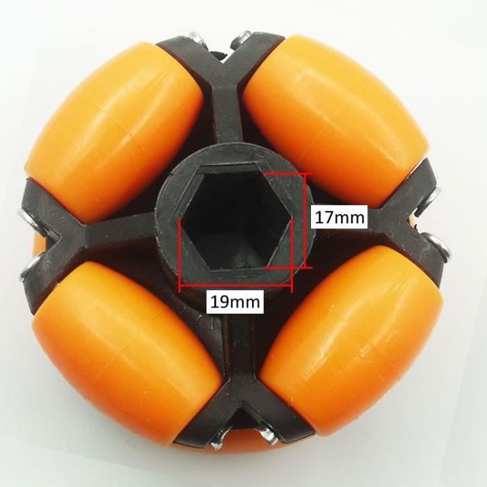 Alésage hexagonal Roue Robot de transfert en plastique Double couche ...