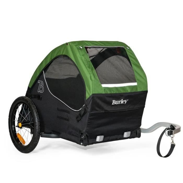Remorque Burley Animal Compagnie Tail Wagon - noir/vert - 85x70,5x80 cm ...
