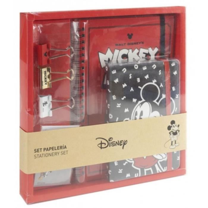 Disney set d'écriture Mickey Mouse junior rouge 8 pcs - Cdiscount Beaux ...