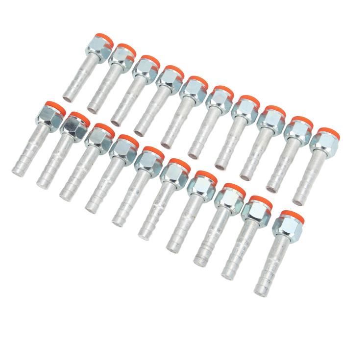 Garosa Raccord cannelé pour tuyau de climatisation 20 PCS Air Conditionné Tuyau Barb Raccord ...