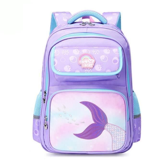 Cartable Fille HAOPYOU - Primaire - Violet - Polyester doux - Grande ...