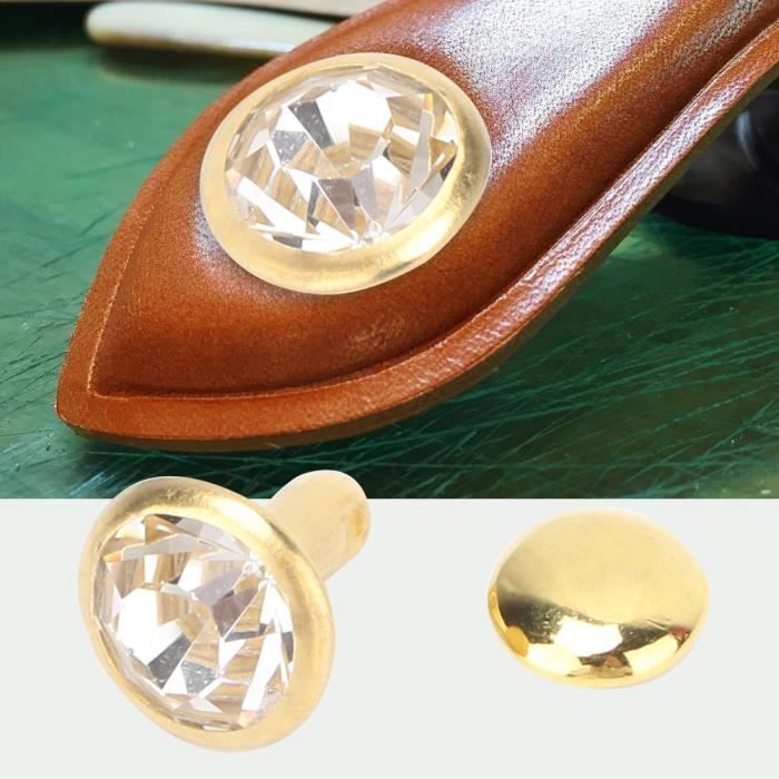 HURRISE Vêtement Rivet 50PC 8MM Rivets Décoratifs DIY Chaussures En ...