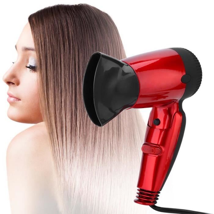 HURRISE Sèche-cheveux pliable Mini sèche-cheveux portable pliable à ...