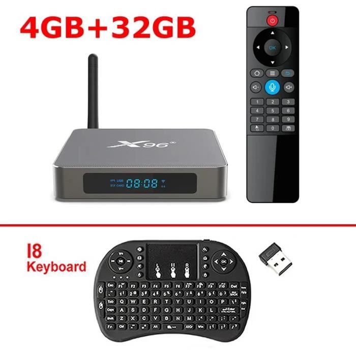 Boîtier TV X96 X6 - RNCYN - Android 11 - 8 Go RAM - 128 Go - CODEC VIDÉO 8K - 2 stéréos R MIMO ...