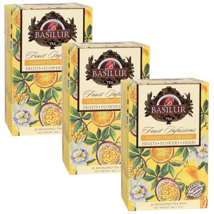BASILUR Fruit Infusions - Infusion de fruit décaféinée à l'arôme de ...