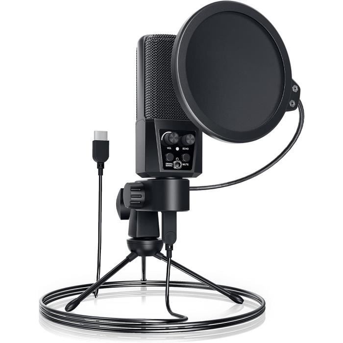 Microphone Usb Cardioïde À Condensateur D'Ordinateur Avec Support[m904 ...