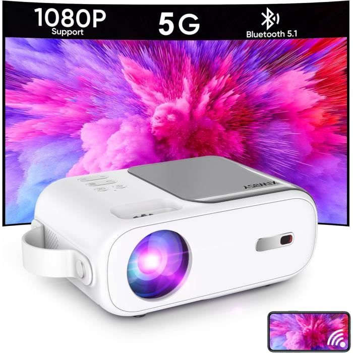 Mini Projecteur Avec Bluetooth Led Vidéoprojecteur Portable 1080P ...