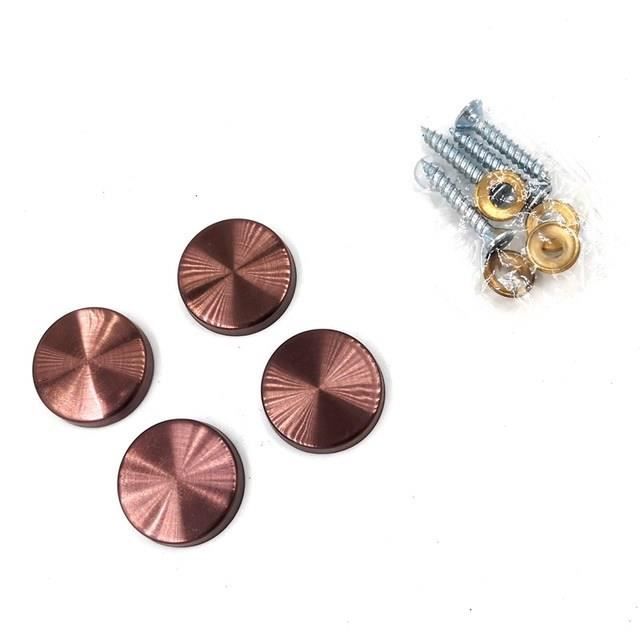 VIS,Rose gold-25mm--Fixations en verre pour décoration de panneau ...