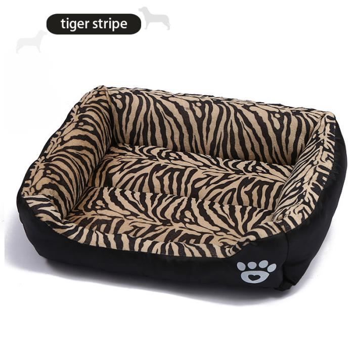 PET LIT,tiger stripe-XL 80x60CM--Lit pour grands chiens, maison pour ...