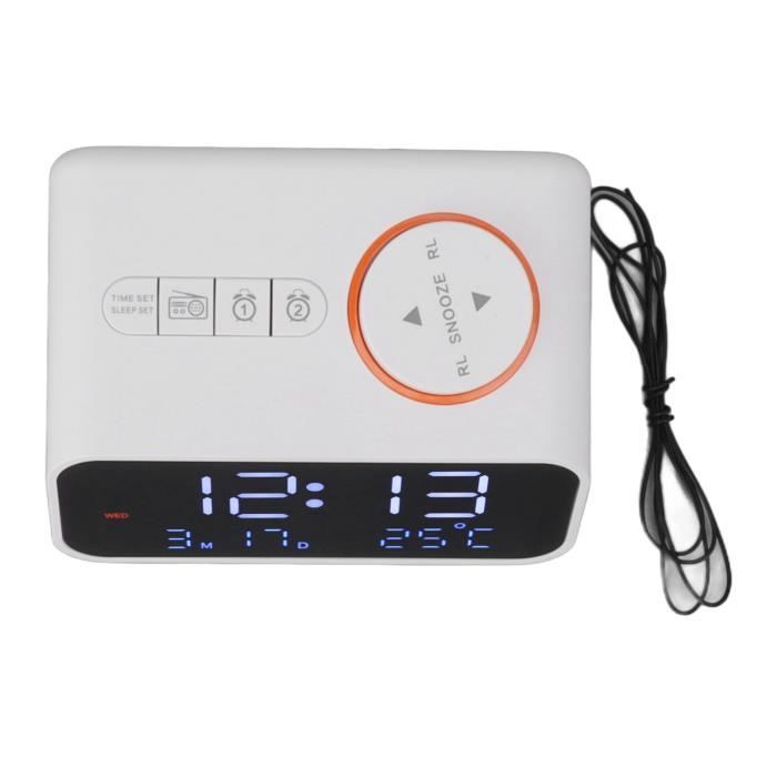Réveil électrique LED Réveil radio LED Réveil numérique avec radio FM ...
