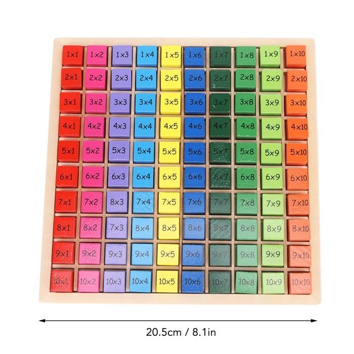 OLL Tableau de multiplication mathématique en bois améliorer tableau de ...