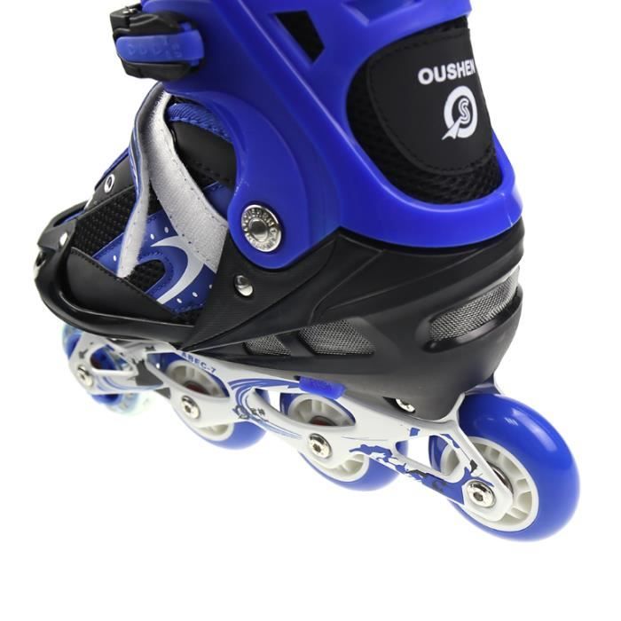 Patins à Roulettes Quad - JEOBEST - Taille M - Bleu - Roues en PVC avec ...