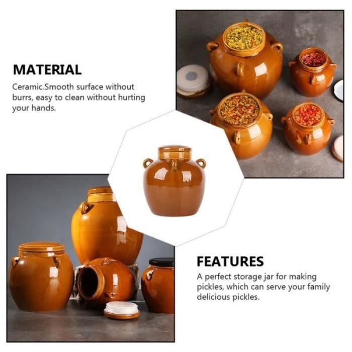 Fermentation Pot Pot Céramique CANAMIQUE: Porcelaine Fermentation ...
