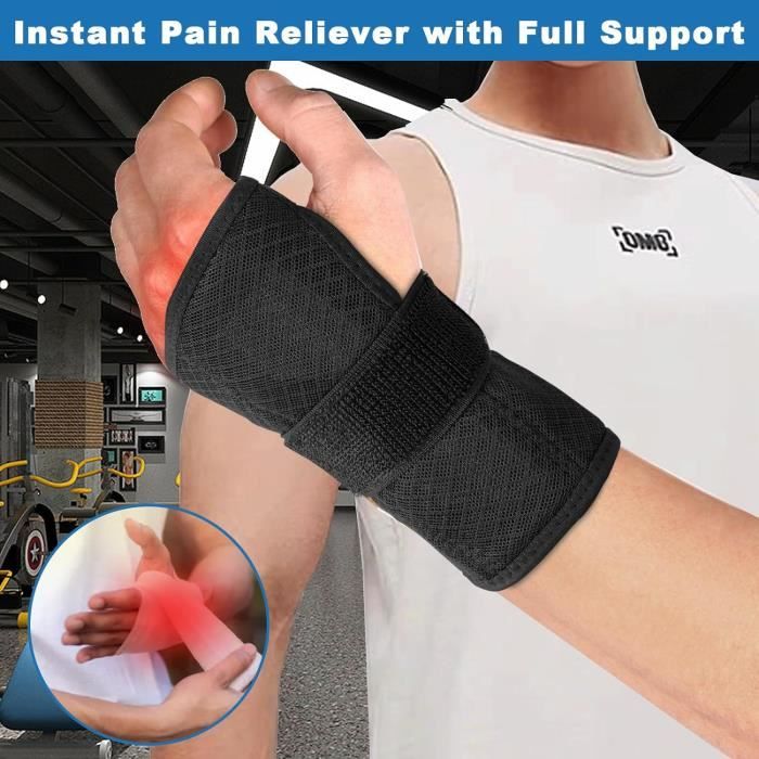 Attelle De Poignet,Support De Poignet Droit Ou Gauche Amovible,Bande ...