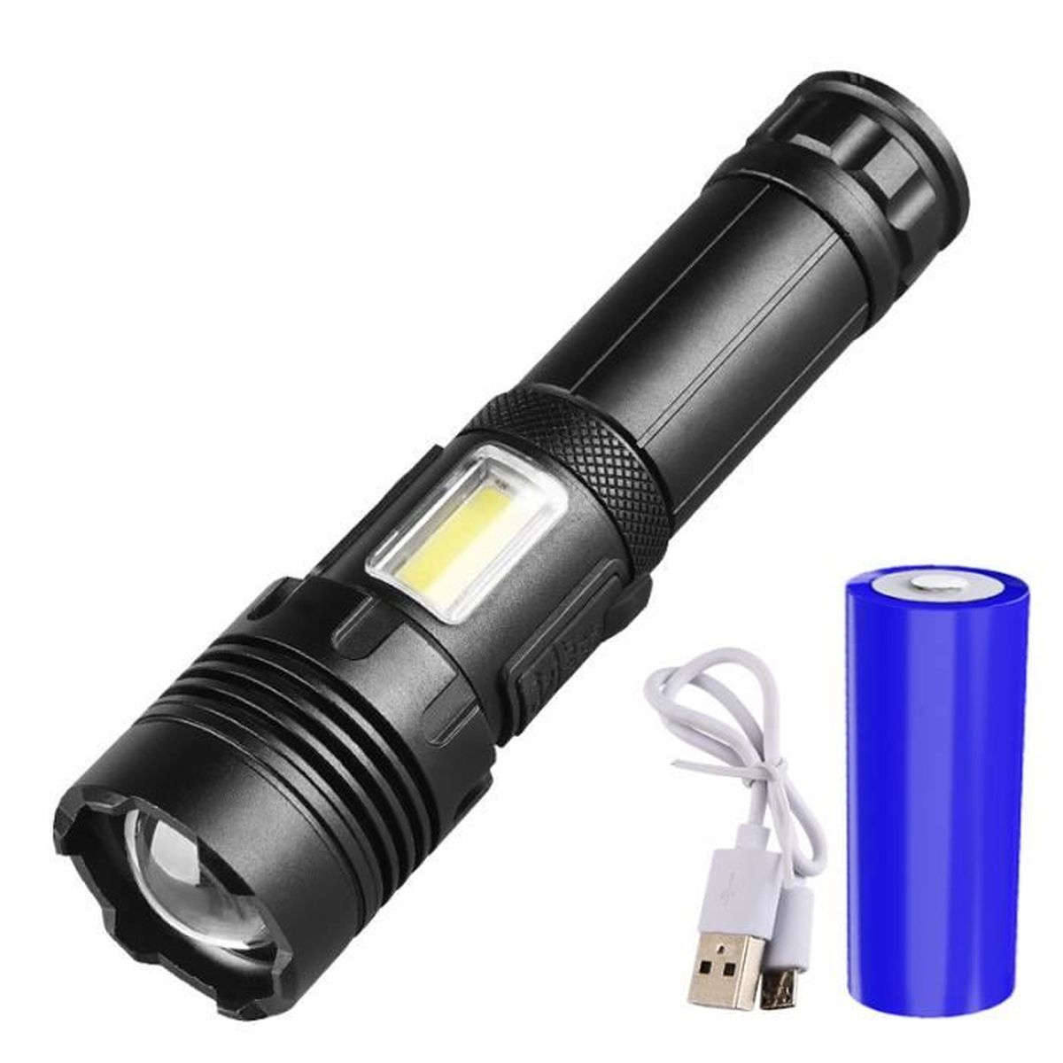 Lampe torche LED rechargeable super puissante, 3000 lumens, lampe ...