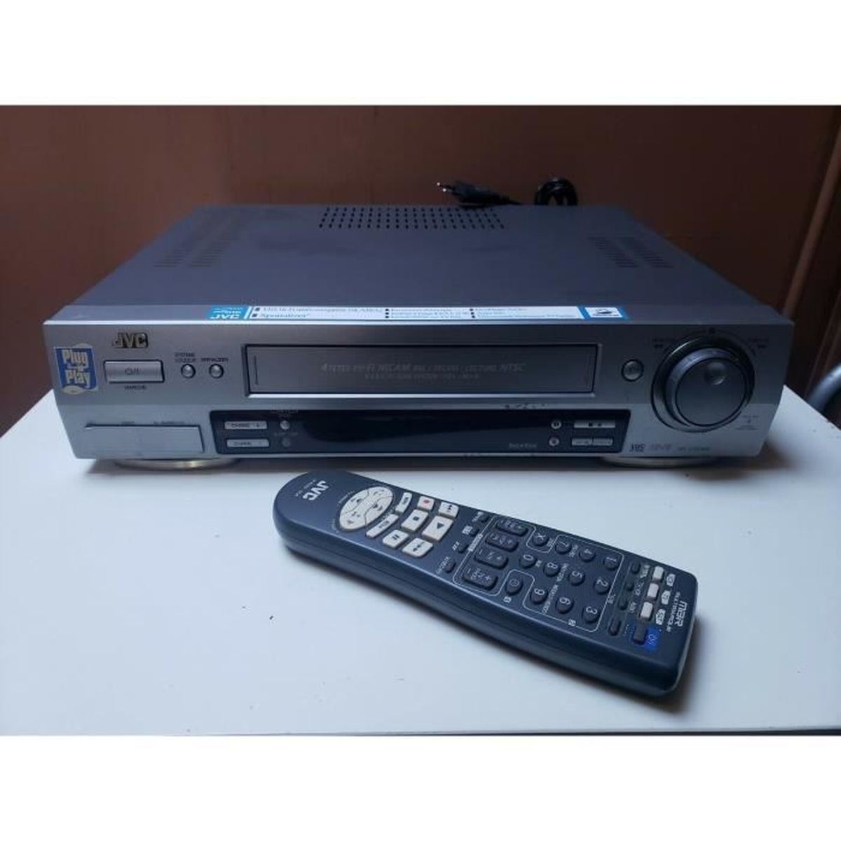MAGNETOSCOPE JVC HR-J756MS LECTEUR ENREGISTREUR K7 CASSETTE VIDEO VHS VCR + TEL - Cdiscount TV ...