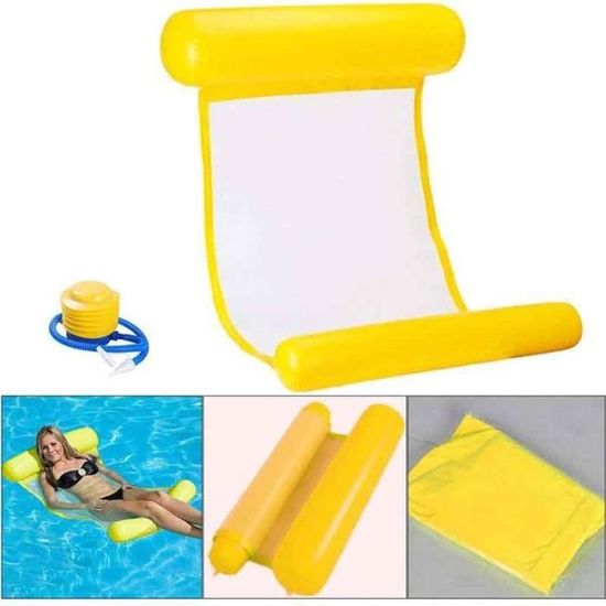Hamac Gonflable Lit Gonflable pour Piscine Bouée et Matela Gonflable ...