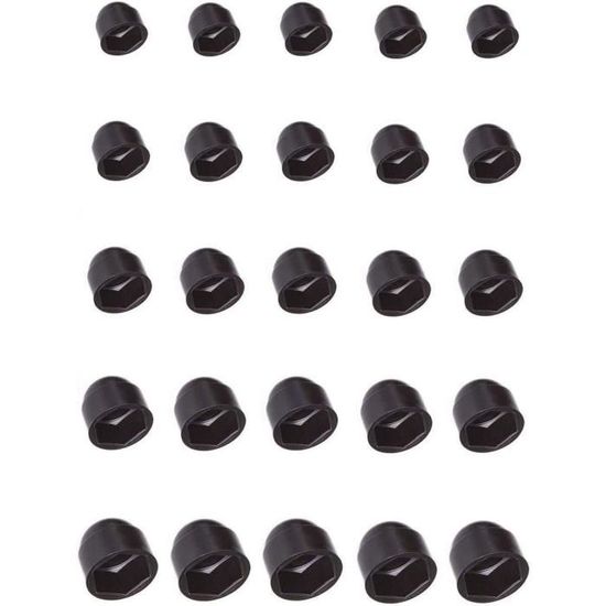5X Cache Ecrou Capuchon Bouchon Plastique Noir Vis Auto M4 M5 M6 M8 M10 ...