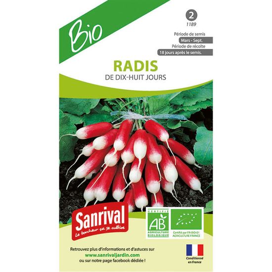 Conseils de Plantation des Graines Radis de 18 Jours : semer clair ...