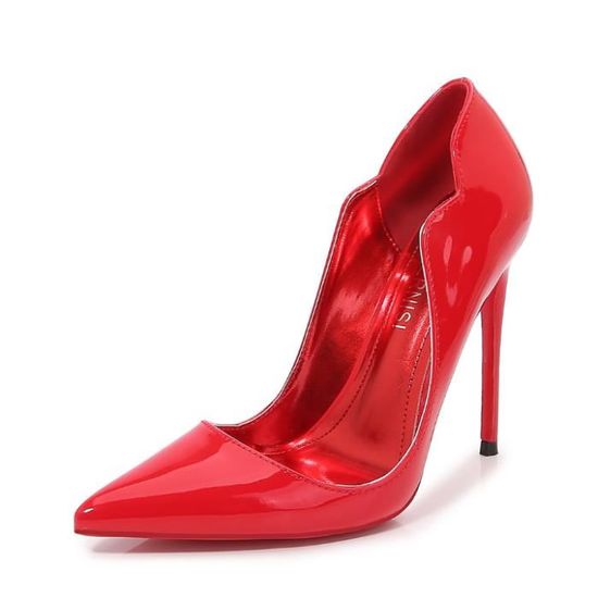 GRMTCOLT® Rouge - Classique Escarpins De Fête Talons Hauts Semelle ...