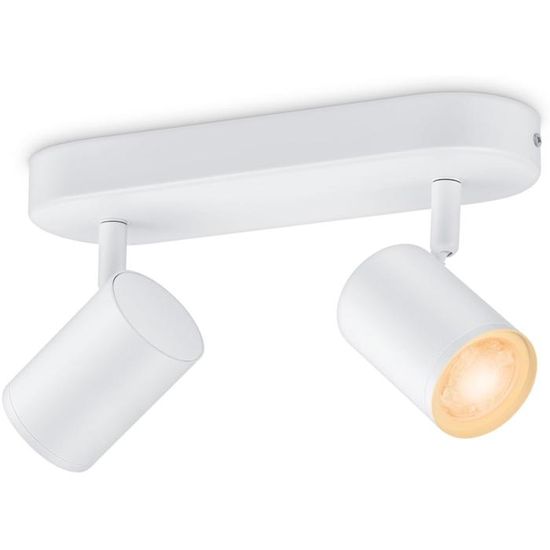 WiZ Spots Connecté Wi-Fi couleur IMAGEO 2x5W 22-65K, Blanc - Cdiscount ...