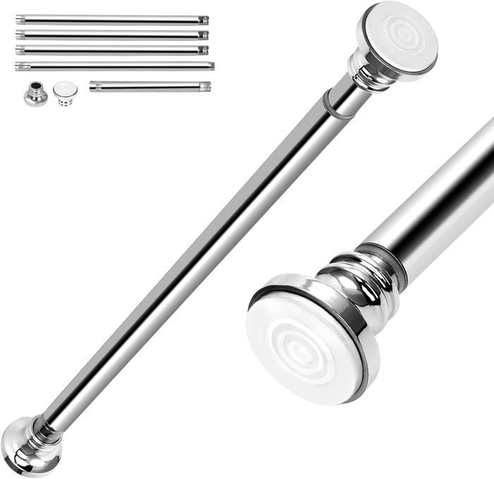 Tringle Extensible - Inox - 60 à 295 cm - Sans Perçage - Antirouille ...
