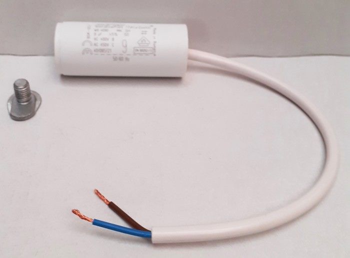 Condensateur pour moteur, ICAR 9uF, 450V, Polypropylène sortie de cable ...