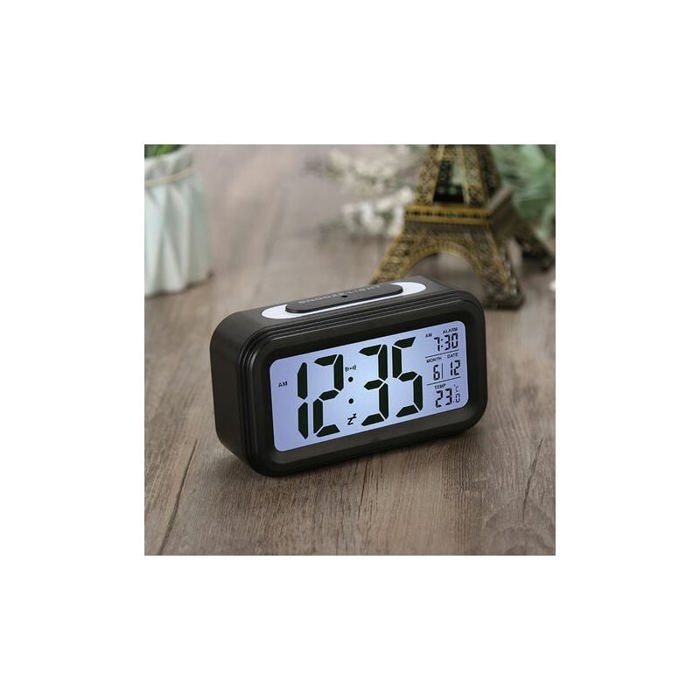 DRE-Réveil numérique multifonctionnel LED Smart Light Clock Température ...