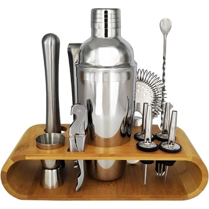 Cocktail Set Bar Kit Kit De Barman en Acier Inoxydable avec Barre De ...