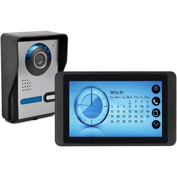 Visiophone Sonnette Video Interphone Intercom Sonnette doorbell Caméra ...