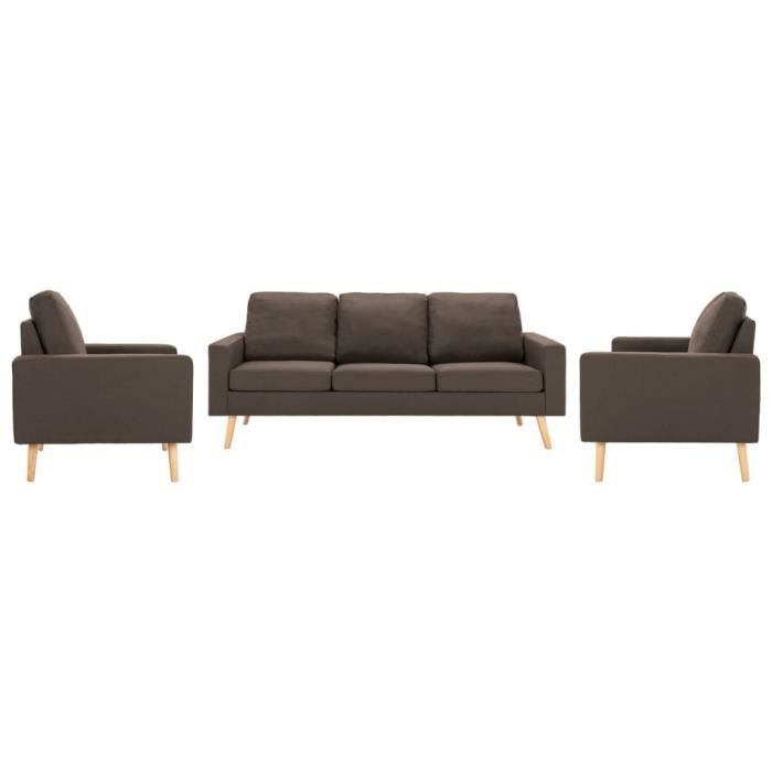 Ensemble Canapés droits de relaxation 3 pcs - Sofa Divan Canapé ...