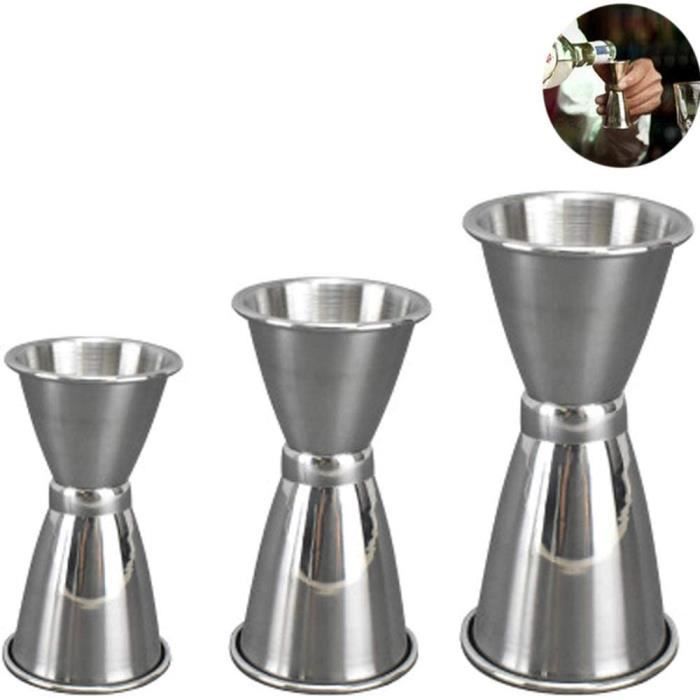 Mesure de Bar Double,3 PCS Doseur Cocktail Mesure Jigger Salubre Tasse ...