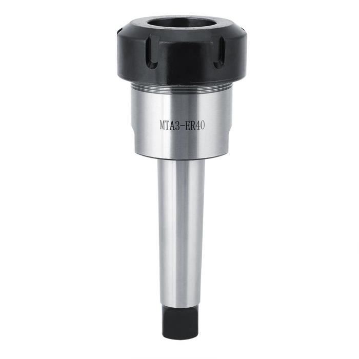 Mandrin à pince à cône Morse - MTA3 - ER40UM - Acier au carbone - Plage ...