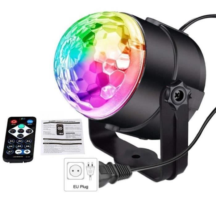 B avec contrôleur UE - Mini lumière stroboscopique Disco RBG DJ 60 motifs éclairage de scène ...
