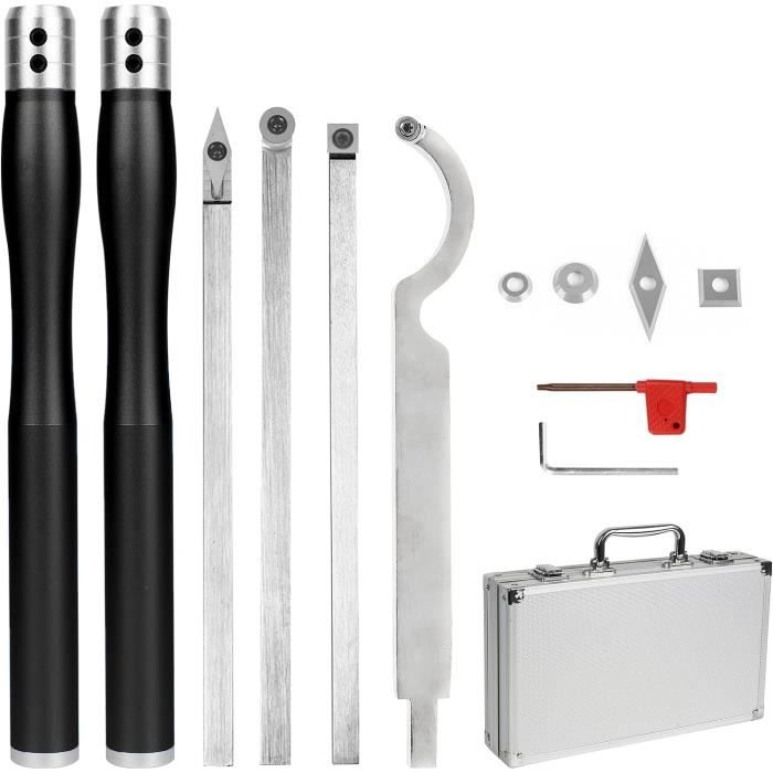 Ensemble D'Outils De Tour À Bois À Pointes En Carbure,Outils De ...