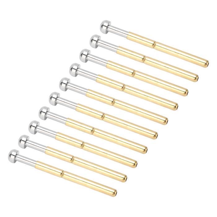 Duokon Broche Pogo 100pcs Pogo Pin Spring Test Tools Big Round Head ...